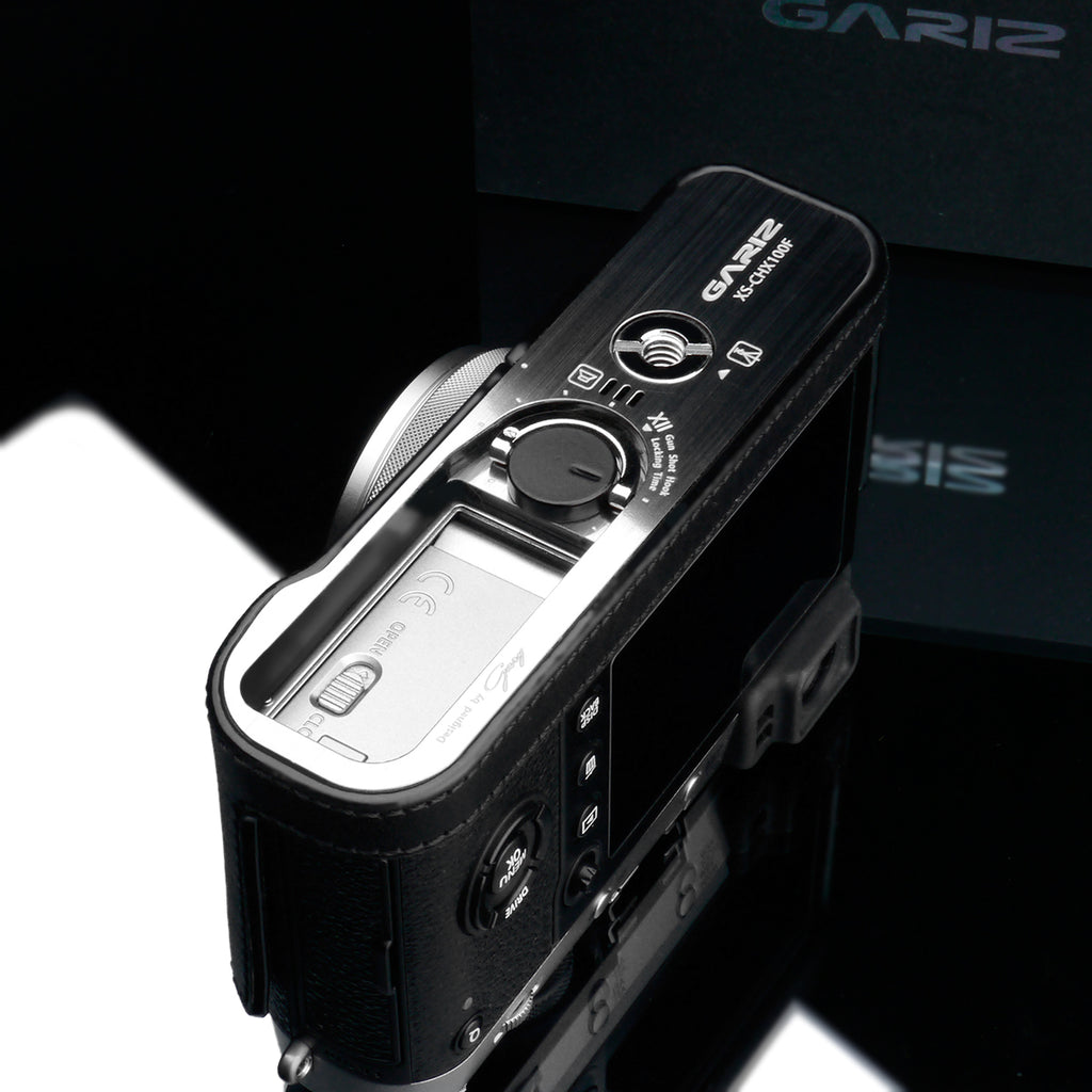 Gariz HG-X100FBK Black Leather Camera Half Case for Fujifilm Fuji X100