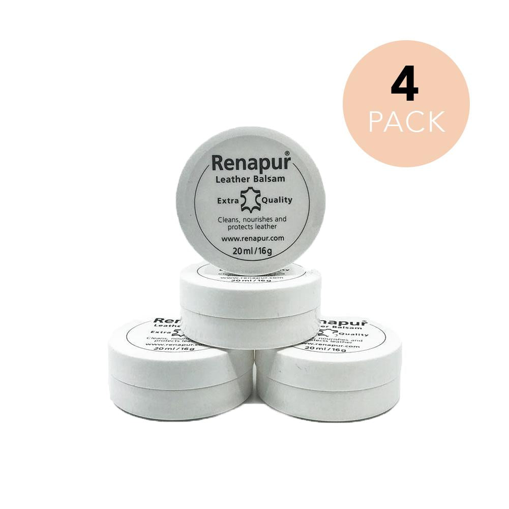 Leather Protector, Conditioner & Cleaner 20ml 4 Pack - Renapur Family